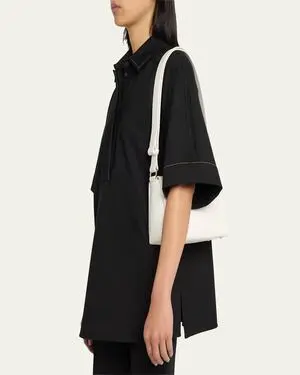 Plan C Small Leather Shoulder Bag - White