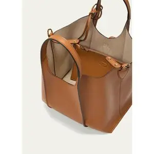 TOD'S Mini Leather Tote Bag - Beige