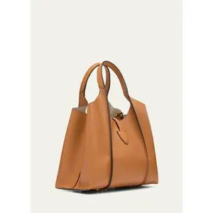TOD'S Mini Leather Tote Bag - Beige