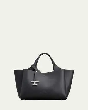 TOD'S Mini Leather Tote Bag - Nero