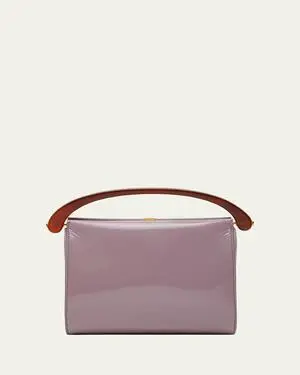 Dries Van Noten Dries Van Noten Crisp Patent Leather Top-Handle Bag - Lilac