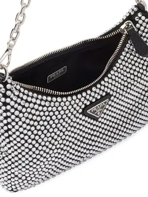 Prada Re-edition 2005 Crystal Embellished Bag