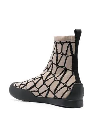 Valentino Garavani Toile Iconographe Jacquard Sneakers - Neutrals