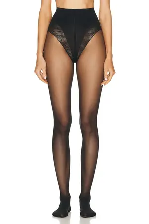 Wolford Tummy 20 Control Top Tights - Black