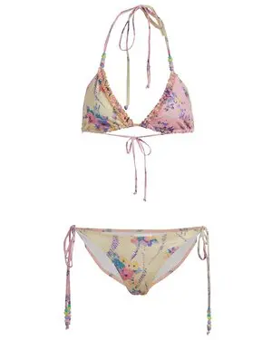 LoveShackFancy Loveshackfancy Corsica Sands Swim Harbor Halter Swimsuit - Nocolor