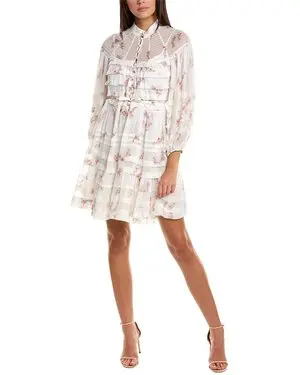 Zimmermann Zimmermann Tiered Mini Dress - White