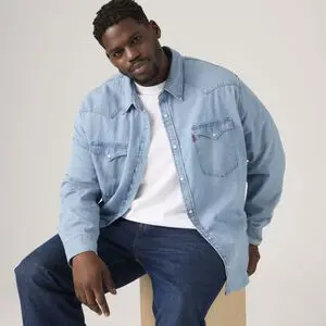 LEVI'S Classic Western Shirt Chambray - Franklin Stonewash
