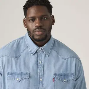 LEVI'S Classic Western Shirt Chambray - Franklin Stonewash