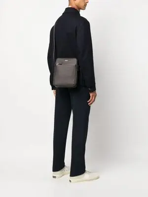SERAPIAN North South Leather Messenger Bag