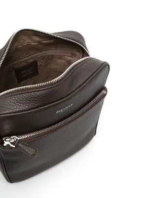 SERAPIAN North South Leather Messenger Bag
