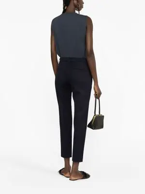 Brunello Cucinelli Cropped Stretch-cotton Tailored Trousers