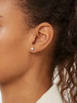 VEYNOU 14kt White Gold Diamond Stud Earrings