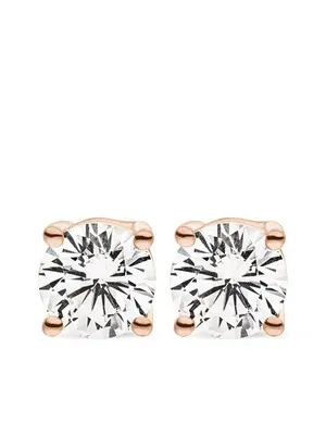 VEYNOU 14kt Rose Gold Diamond Stud Earrings