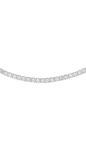 Shashi Diamond Tennis Necklace - Silver