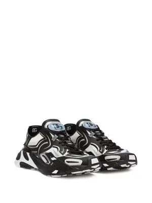 Dolce & Gabbana Fast Panelled Sneakers - Black
