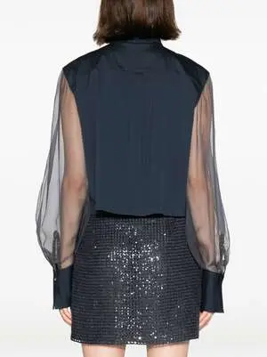 Brunello Cucinelli Sheer-sleeves Shirt