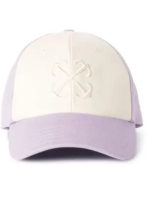Off-White Arrow-embroidery Baseball Cap - Purple