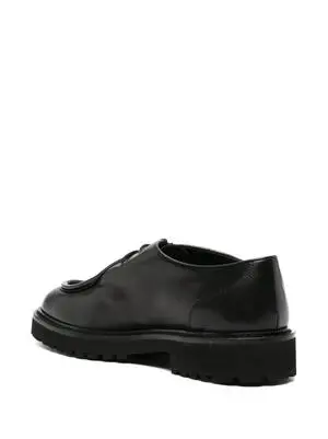 DOUCAL'S Leather Derby Shoes - Black