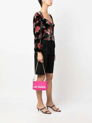 Moschino Logo Print Shoulder Bag