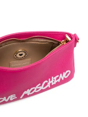 Moschino Logo Print Shoulder Bag