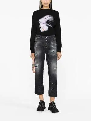 Dsquared2 Distressed Tapered Jeans