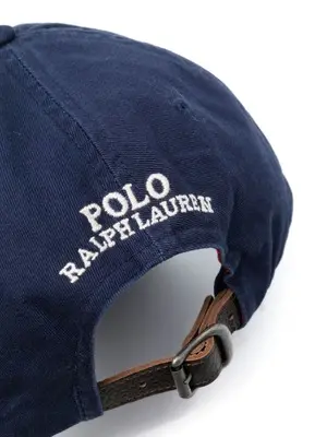 Polo Ralph Lauren Polo Bear-embroidered Cotton Cap - Blue