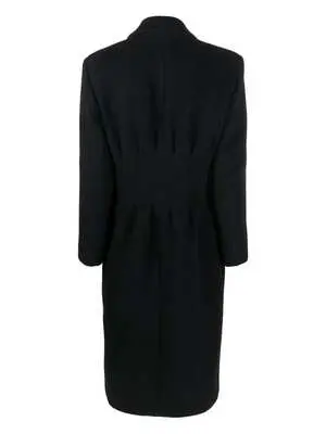 GENNY Pleat-detail Single Breasted Coat