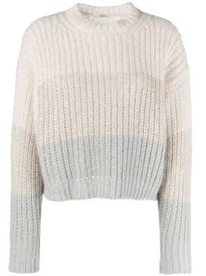 Peserico Colourblock Alpaca-blend Jumper