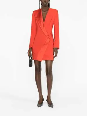 GENNY Satin-trimmed Minidress