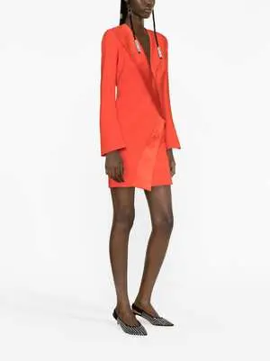 GENNY Satin-trimmed Minidress