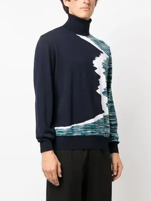 Missoni Stripe-pattern Roll-neck Jumper