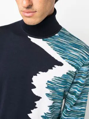 Missoni Stripe-pattern Roll-neck Jumper