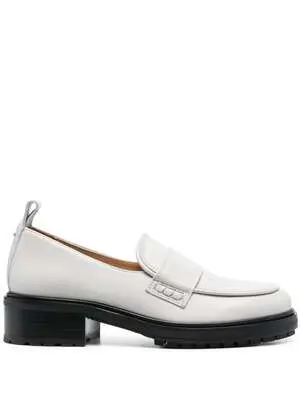AeydĒ Ruth 40mm Round-toe Loafers - Grey