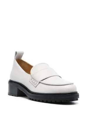 AeydĒ Ruth 40mm Round-toe Loafers - Grey