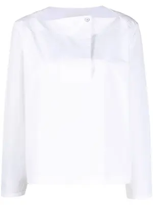 JIL SANDER Long-sleeved Blouse - White
