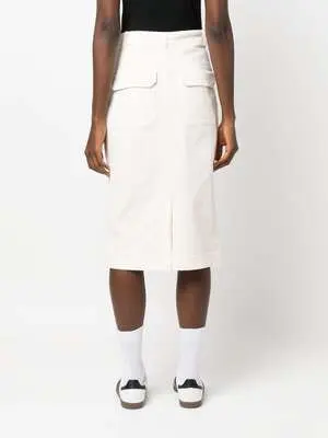 NUDE High-waisted Midi Skirt