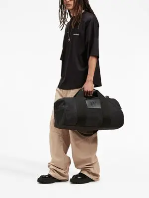 Palm Angels Logo-patch Holdall Bag - Black