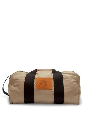 Palm Angels Logo-patch Holdall Bag - Neutrals