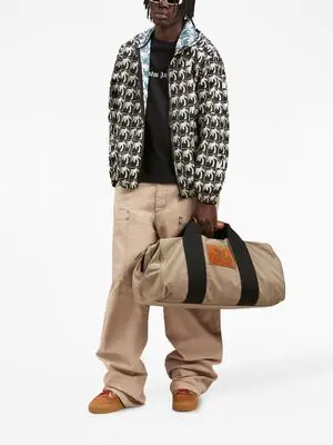 Palm Angels Logo-patch Holdall Bag - Neutrals