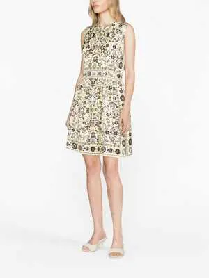 Tory Burch Pisces Dream-print Silk Dress