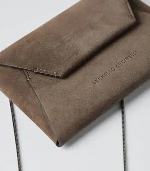 Brunello Cucinelli Suede Envelope Shoulder Bag