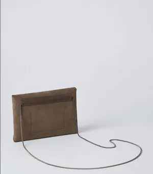 Brunello Cucinelli Suede Envelope Shoulder Bag