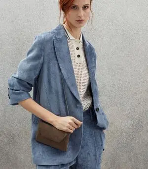 Brunello Cucinelli Suede Envelope Shoulder Bag