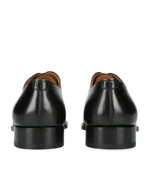 Magnanni Leather Flex Oxford Shoes - Black