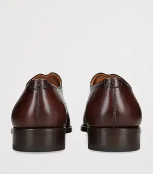 Magnanni Leather Oxford Shoes - Brown
