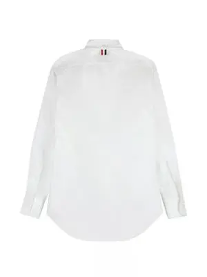 Thom Browne Oxford Grosgrain Placket Shirt - White