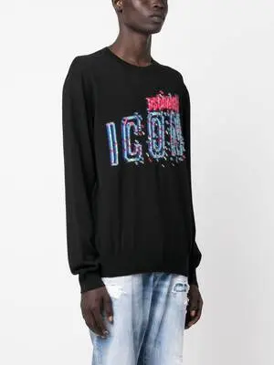 Dsquared2 Intarsia-knit Logo Jumper