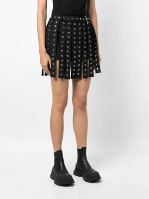 Monse Eyelet-detailed Asymmetric Skirt