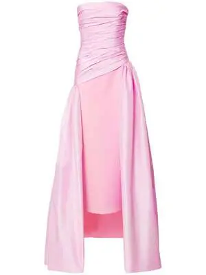 Carolina Herrera Ruched Strapless Gown
