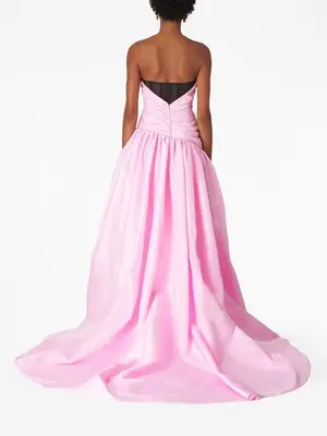 Carolina Herrera Ruched Strapless Gown